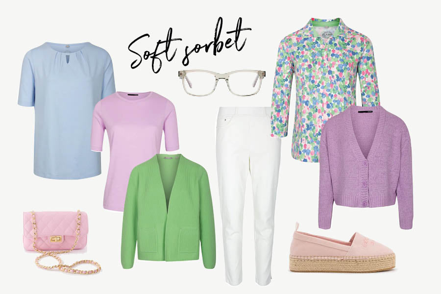 Lookbook SOFT SORBET met pastelkleuren in seniorenkleding ...