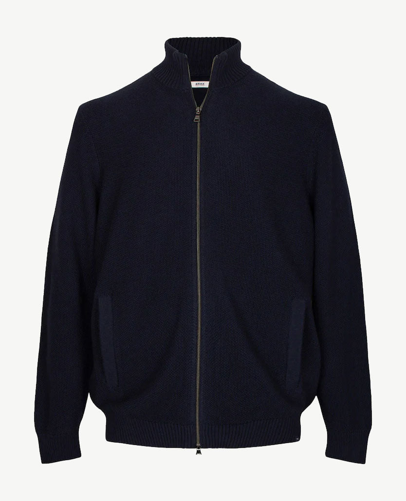 Brax - Vest Jake met rits - Navy – DRESSYOURPARENTS