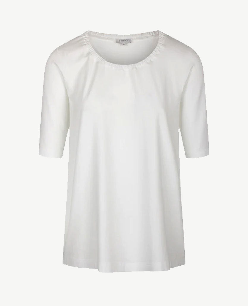 Erfo - Top - ronde hals - Wit – DRESSYOURPARENTS