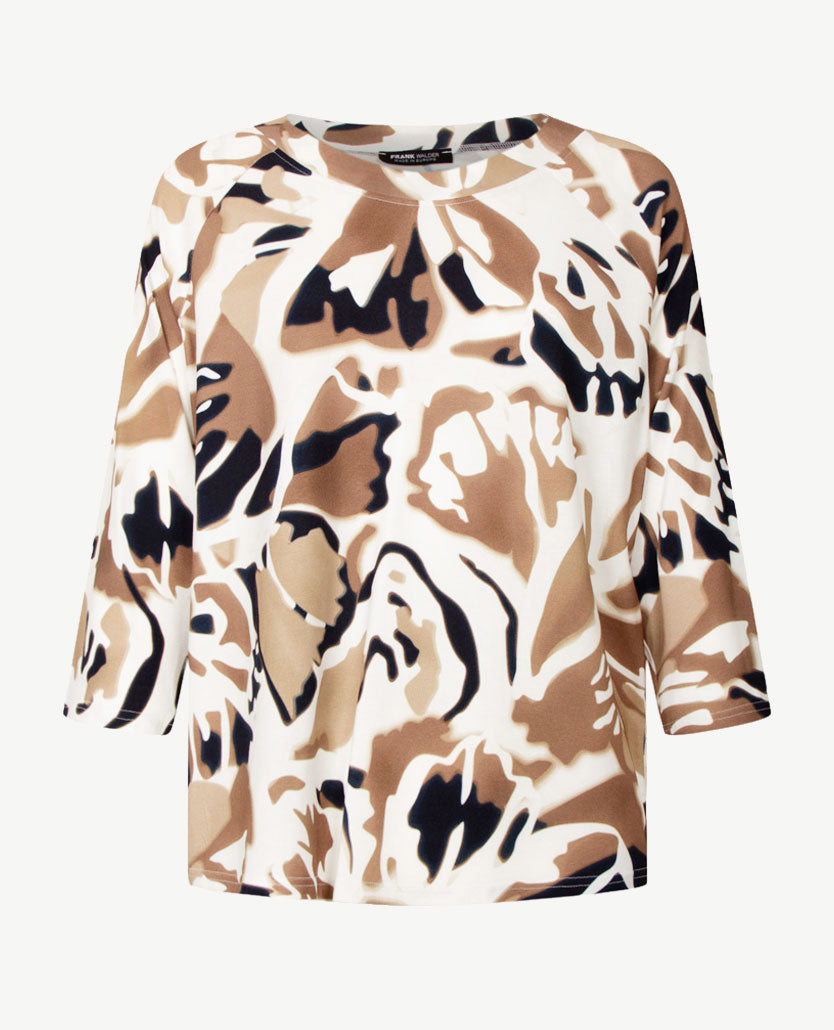 Frank Walder - Top ronde hals - Beiges, off-white en navy ...