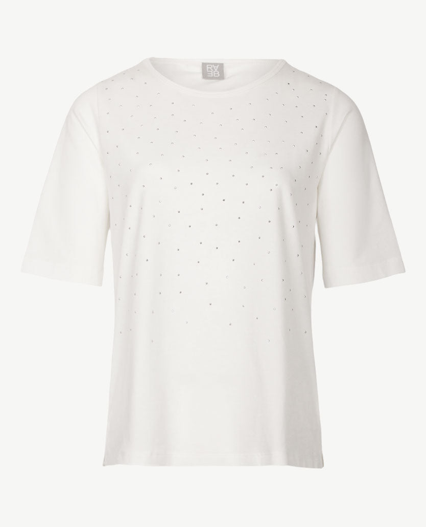 Rabe - Top - ronde hals - Ecru met glittertje – DRESSYOURPARENTS